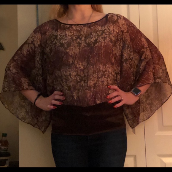 Express | Tops | Express Silk Blouse Nwot | Poshmark